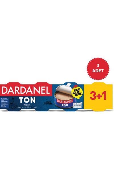 Dardanel Ayçiçekyağlı Ton Balığı 4 X75 Gr(3+1) 3 'li