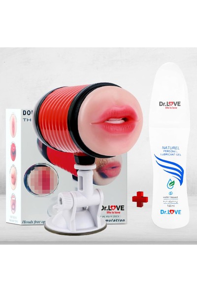 Drlove Erkekler Için Eller Serbest Hem Oral Hem Vajinal Mastürbatör + Drlove Kayganlaştırıcı Drlove Erkekler Için Eller Serbest Hem Oral Hem Vajinal Mastürbatör + Drlove Kayganlaştırıcı