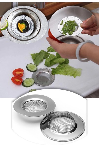 Fırsatı Sepetle 2 Adet Metal Lavabo Süzgeci