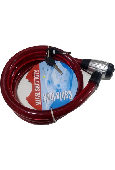 Knt Zhongli Anahtarlı Halat Kilit 1780 Gram 25X200 mm Knt Zhongli Anahtarlı Halat Kilit 1780 Gram 25X200 mm