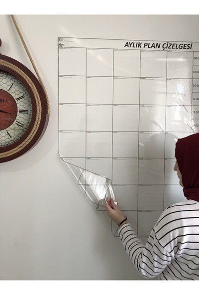 Tutunabilir Kağıt Aylık Planlayıcı Akıllı Kağıt Tahta Takvim Yazı Tahtası+ Kalem 100 x 100 cm Tutunabilir Kağıt Aylık Planlayıcı Akıllı Kağıt Tahta Takvim Yazı Tahtası+ Kalem 100 x 100 cm