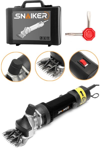 Snaiker Alman 1600 Watt Metal Şanzuman Koyun Keçi Kirkma Kirpma Makinesi Snaiker Alman 1600 Watt Metal Şanzuman Koyun Keçi Kirkma Kirpma Makinesi