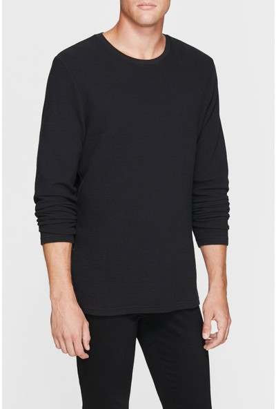 Mavi Erkek Uzun Kollu Siyah Basic Tişört 064622-21842 Mavi Erkek Uzun Kollu Siyah Basic Tişört 064622-21842