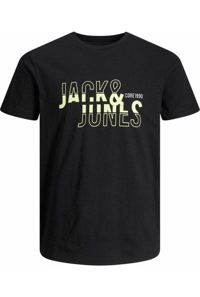 Jack & Jones Bisiklet Yaka Logo Baskılı Tshirt 12201245