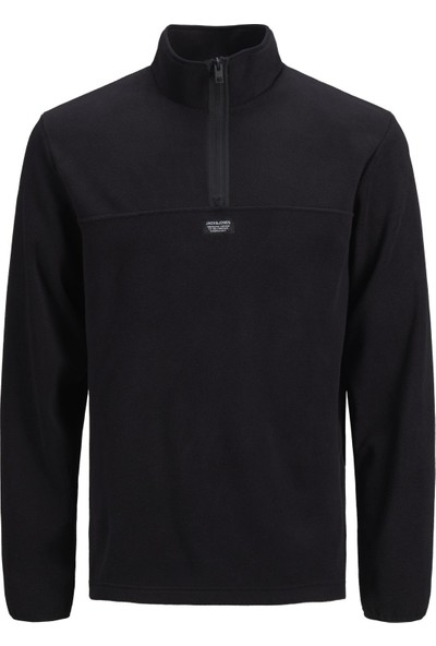 Jack & Jones 12180223_Jcomick S Fermuarlı Uzun Kollu Normal Kalıp Düz Siyah Erkek Sweatshirt Jack & Jones 12180223_Jcomick S Fermuarlı Uzun Kollu Normal Kalıp Düz Siyah Erkek Sweatshirt