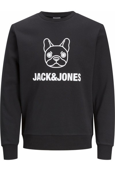 Jack & Jones Erkek Black Sweatshirt