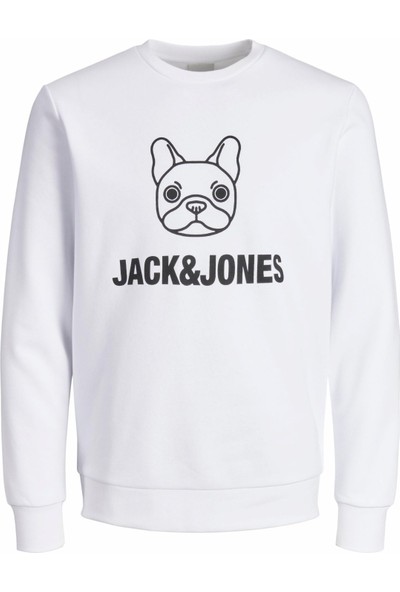 Jack & Jones Erkek White Sweatshirt