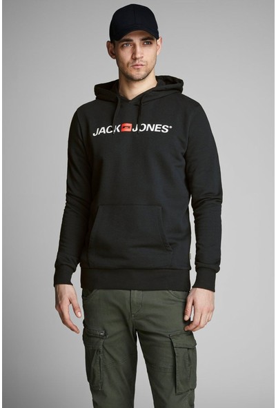 Jack & Jones Erkek Black Sweatshirt