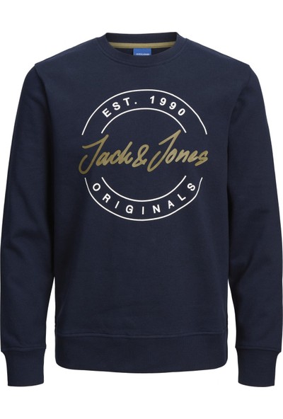 Jack & Jones Erkek Lacivert Sweatshirt