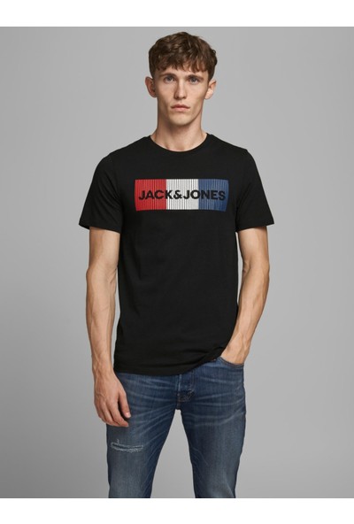 Jack & Jones Erkek Black T-Shirt