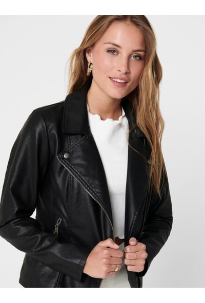 Only Onlmelısa Faux Leather Kadın Biker Ceket cc Otw 15205625