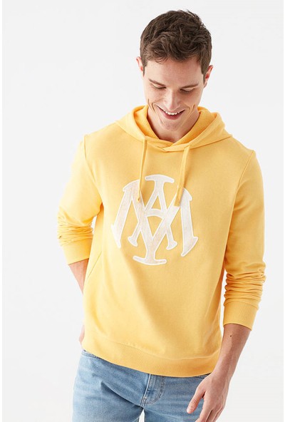 Mavi Erkek Mavi Mühür Logo Baskılı Sarı Sweatshirt 065753-33408 Mavi Erkek Mavi Mühür Logo Baskılı Sarı Sweatshirt 065753-33408