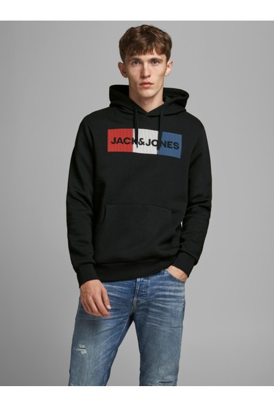 Jack & Jones Erkek Black Sweatshirt