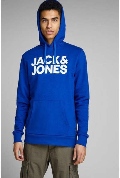 Jack & Jones 12152840 Mavi Erkek Sweatshirt (U1)