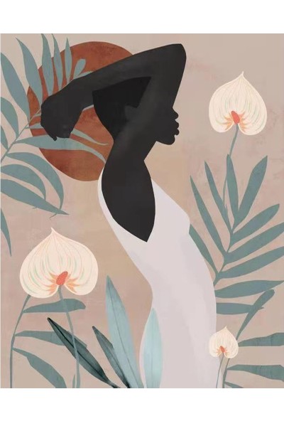 Lilyhobbyland Sayılarla Boyama Seti (Çerçeveli) 50X65 Cm: Kadının Esareti 5