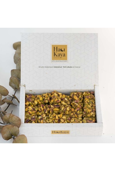 Hacı Kaya Lokumları Fıstık Ezmeli Hünkar LOKUM(500GR)