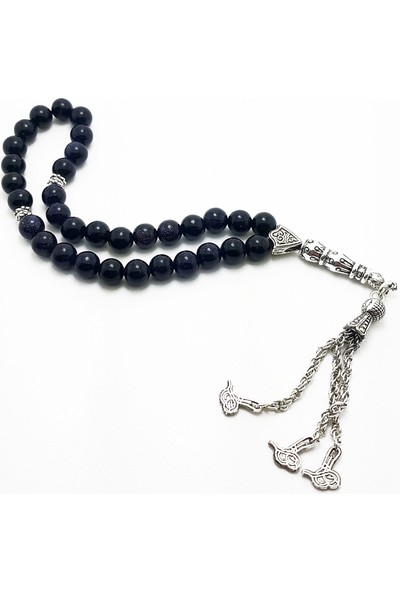 Bee One Yıldız Taşlı Gümüş Kaplama Tesbih cs91