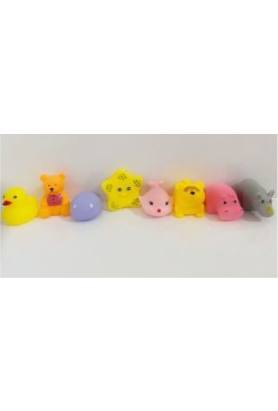 Elifeshop ES0612-A Hayvancık Tasarımlı Sevimli Silikon Banyo Oyuncağı 8’li Elifeshop ES0612-A Hayvancık Tasarımlı Sevimli Silikon Banyo Oyuncağı 8’li