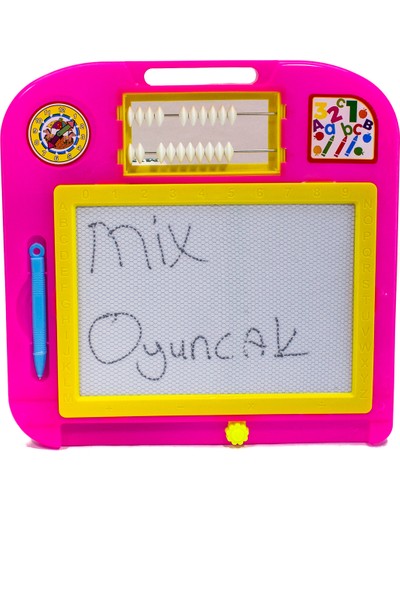 Mix Oyuncak Yazı Tahtası Manyetik Mıknatıslı Yazı Tahtası Abaküslü Pembe Mix Oyuncak Yazı Tahtası Manyetik Mıknatıslı Yazı Tahtası Abaküslü Pembe
