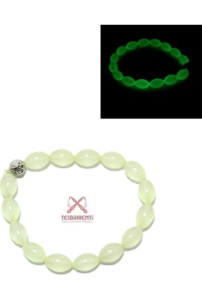 Tesbihkenti Gece Fosforlu Kedi Gözü Bileklik