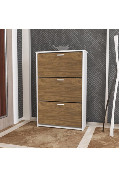 Evnovi Evn817-Evnovı Ahsen Düşer Kapak Ayakkabılık (Ceviz)