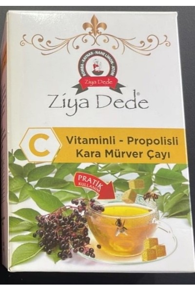 Ziya Dede C Vitaminli Propolisli Kara Mürver Çayı 150 gr 60 Küp Ziya Dede C Vitaminli Propolisli Kara Mürver Çayı 150 gr 60 Küp