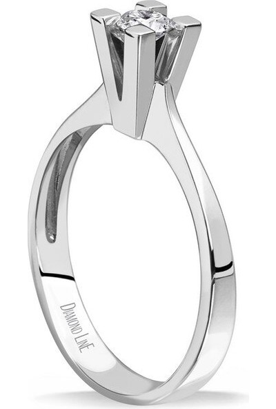 Diamond Line-Gülaylar 0,16 Karat Pırlanta Tektaş Yüzük