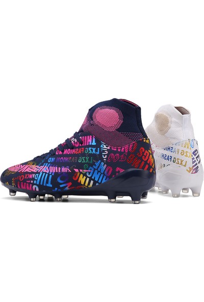 Lrsmile Siyah - Beyaz Futbol Ayakkabısı (Yurt Dışından)