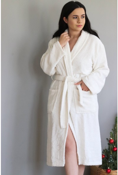 Tavas Organik Unisex Beyaz Lüx Pamuklu Süper Su Emici Banyo Havlu Bornoz Tavas Organik Unisex Beyaz Lüx Pamuklu Süper Su Emici Banyo Havlu Bornoz