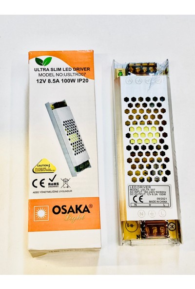 Osaka 12V 8.5A 100W Ultra Slim LED Driver Trafo Osaka 12V 8.5A 100W Ultra Slim LED Driver Trafo