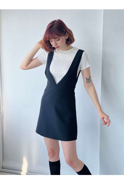 Retrobird Jile Salopet Kadın Siyah