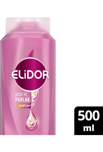 Elidor Superblend Saç Bakım Şampuanı Güçlü ve Parlak E Vitamini Makademya Yağı Kolajen 500 ML