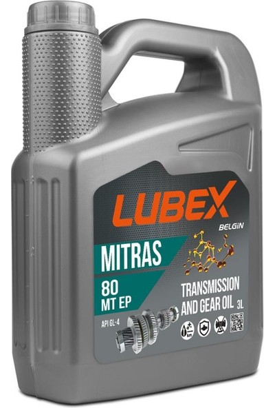 Lubex Mitras MT EP 80 3 Litre Şanzıman Yağı ( Üretim Yılı: 2021 ) Lubex Mitras MT EP 80 3 Litre Şanzıman Yağı ( Üretim Yılı: 2021 )