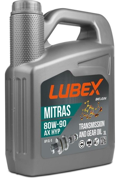 Lubex Mitras AX HYP 80W-90 3 Litre Şanzıman Yağı ( Üretim Yılı: 2021 ) Lubex Mitras AX HYP 80W-90 3 Litre Şanzıman Yağı ( Üretim Yılı: 2021 )