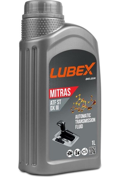 Lubex Mitras ATF ST DEXRON III 1 Litre Şanzıman Yağı ( Üretim Yılı: 2021 ) Lubex Mitras ATF ST DEXRON III 1 Litre Şanzıman Yağı ( Üretim Yılı: 2021 )