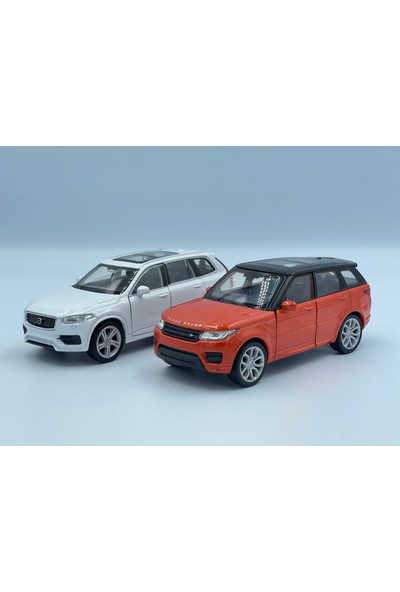 Welly Volvo XC90- Range Rover Set Model Araba Welly Volvo XC90- Range Rover Set Model Araba