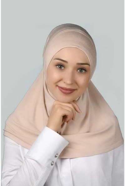 Al-Tobeh Turlu Hijab - Tek Parça - Bej Al-Tobeh Al-Tobeh Turlu Hijab - Tek Parça - Bej Al-Tobeh