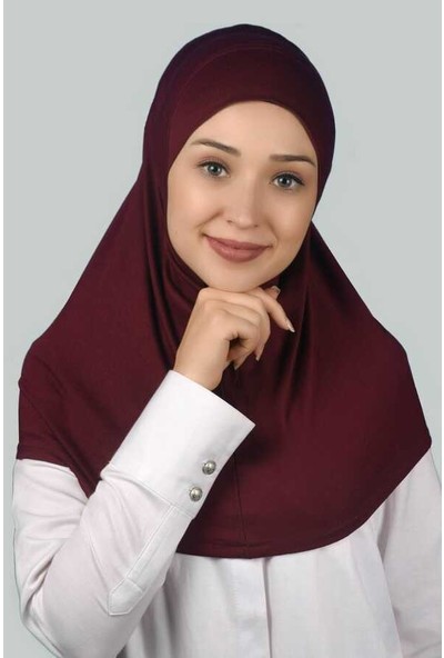 Al-Tobeh Turlu Hijab - Tek Parça - Bordo Al-Tobeh Al-Tobeh Turlu Hijab - Tek Parça - Bordo Al-Tobeh