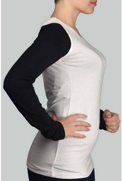 Al-Tobeh Sıfır Kol Body - Ekru Al-Tobeh Al-Tobeh Sıfır Kol Body - Ekru Al-Tobeh