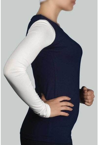 Al-Tobeh Sıfır Kol Body - Açık Lacivert Al-Tobeh