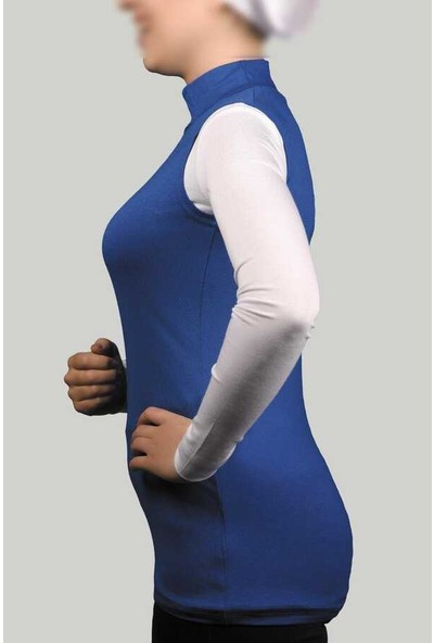 Al-Tobeh Sıfır Kol Boğazlı Body - Saks Al-Tobeh Al-Tobeh Sıfır Kol Boğazlı Body - Saks Al-Tobeh