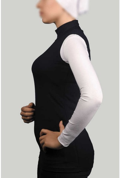 Al-Tobeh Sıfır Kol Boğazlı Body - Lacivert Al-Tobeh