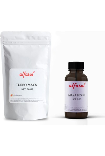 Alfasol Turbo 100 Maya 50 GR - Maya besini 5 Gr Seti