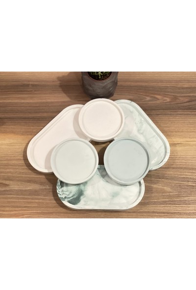 SG Concept 6'lı Beton Oval ve Yuvarlak Sunumluk Seti (Gri) Organizer Takı Tabağı Bardak Altlığı Mumluk Saksılık SG Concept 6'lı Beton Oval ve Yuvarlak Sunumluk Seti (Gri) Organizer Takı Tabağı Bardak Altlığı Mumluk Saksılık