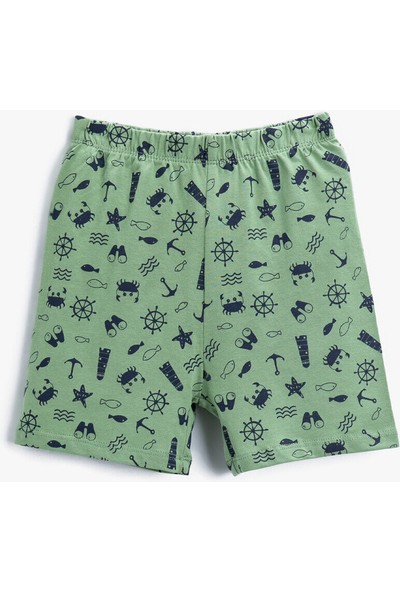 Koton Erkek Bebek Baskılı Şort Pamuklu