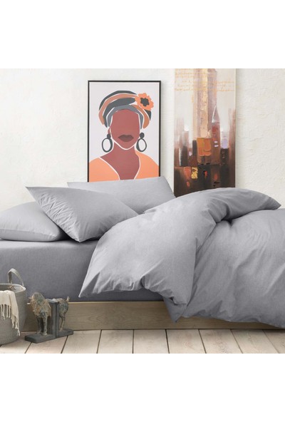 Yataş Bedding ALEGRA Ranforce Nevresim Takımı (Tek Kişilik) - Gri