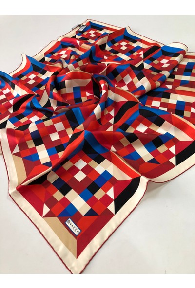 Vakko Karışık Kırmızı Eşarp