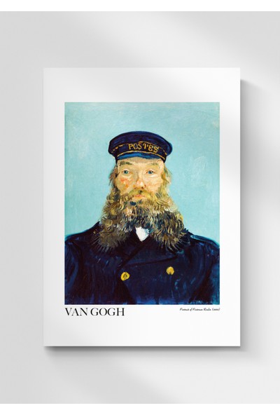 Art House Collective Poster I Van Gogh : Portrait Of Postman Roulin (1888) ( Çerçevesiz ) (Yüksek Kalite Baskı ) Art House Collective Poster I Van Gogh : Portrait Of Postman Roulin (1888) ( Çerçevesiz ) (Yüksek Kalite Baskı )
