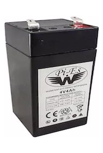 Wpies 4V 4AH Sızdırmaz Kurşun-Asit Şarj Edilebilir Akü