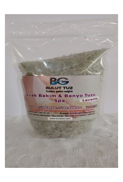 Bulut Tuz Ayak Bakım Banyo Tuzları Lavantalı 700 gr